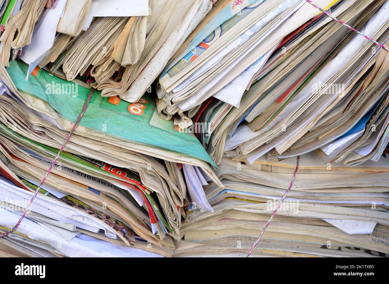 Pile of old newspapers and magazins and illustrated, journals Stock ...