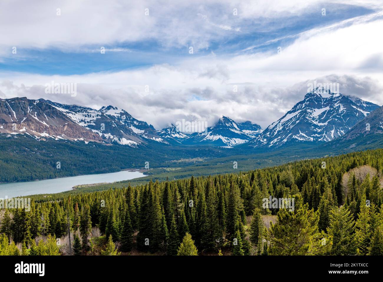 Lower Two Medicine Lake; Glacier National Park; Montana; USA Stock ...