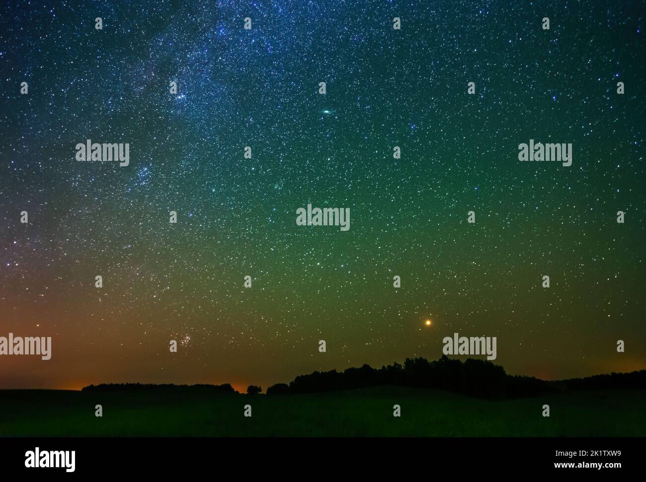 Night landscape with stars, simple background with stars Stock Photo ...