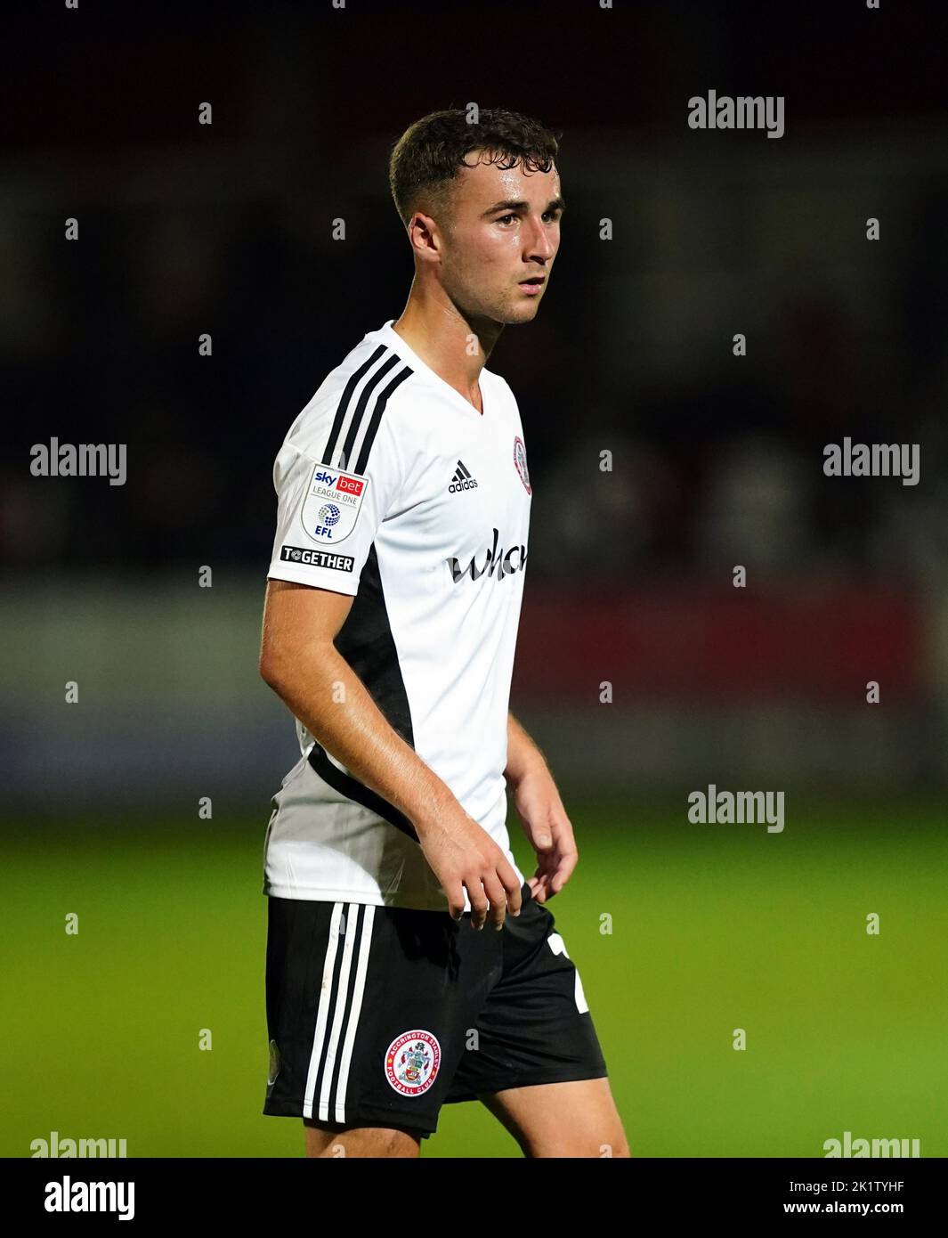 Accrington Stanley's Dan Martin during the Papa John's Trophy group ...