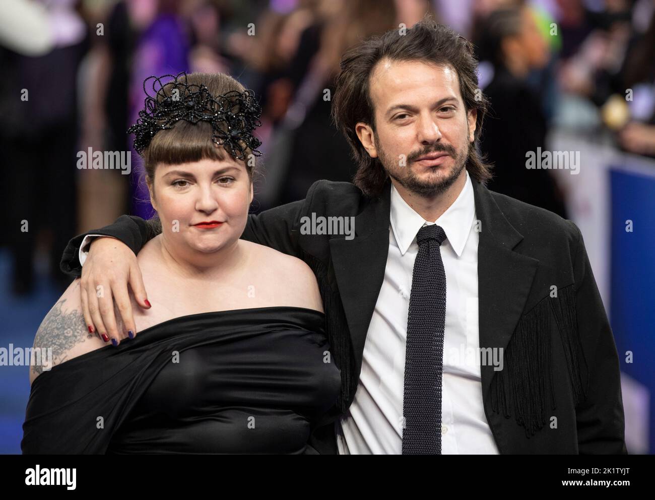 Luis Felber and Lena Dunham attend the UK Premiere of "Catherine Called ...
