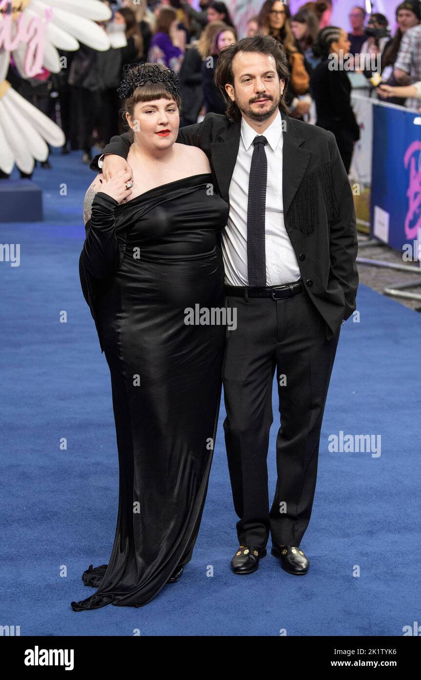 Luis Felber and Lena Dunham attend the UK Premiere of "Catherine Called ...