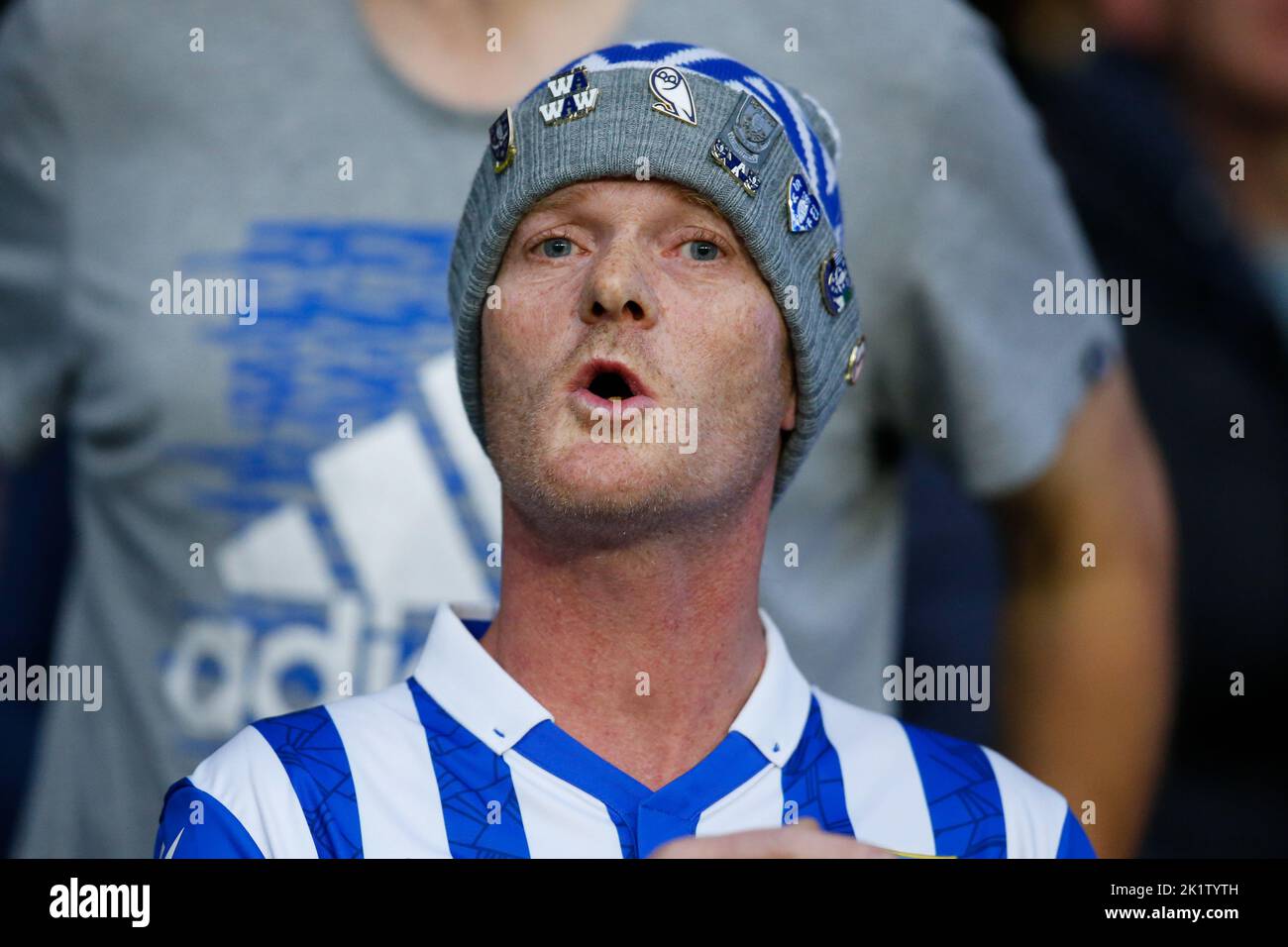 Fan of Sheffield Wednesday during the Papa John's Trophy match ... Fan of Sheffield Wednesday during the Papa John's Trophy match ...
