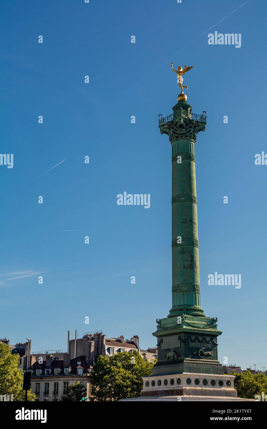 The July Column is a monumental column in Paris commemorating the ...