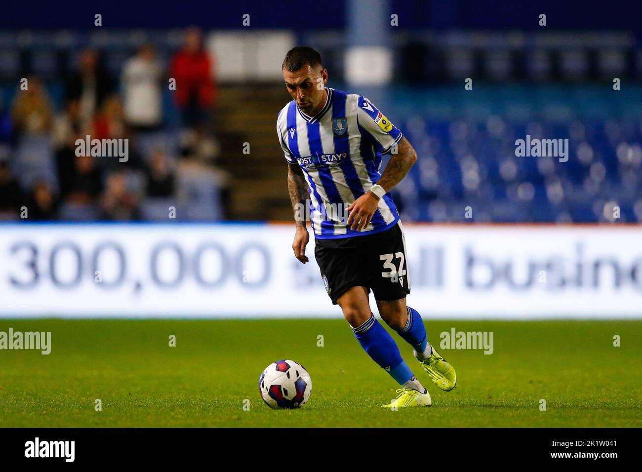 Jack Hunt #32 of Sheffield Wednesday during the Papa John's Trophy ...