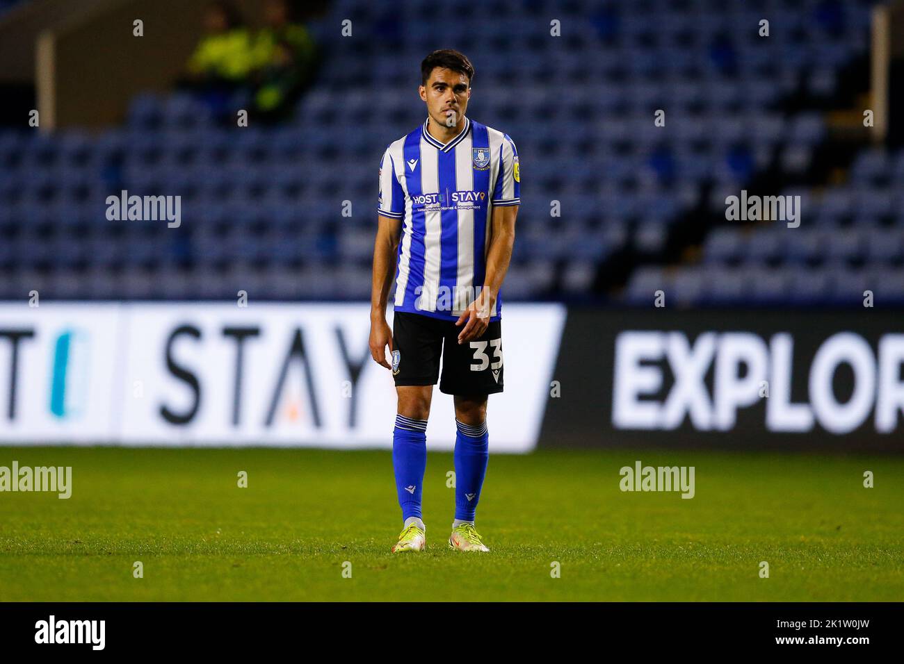 Reece James #33 of Sheffield Wednesday during the Papa John's Trophy ...