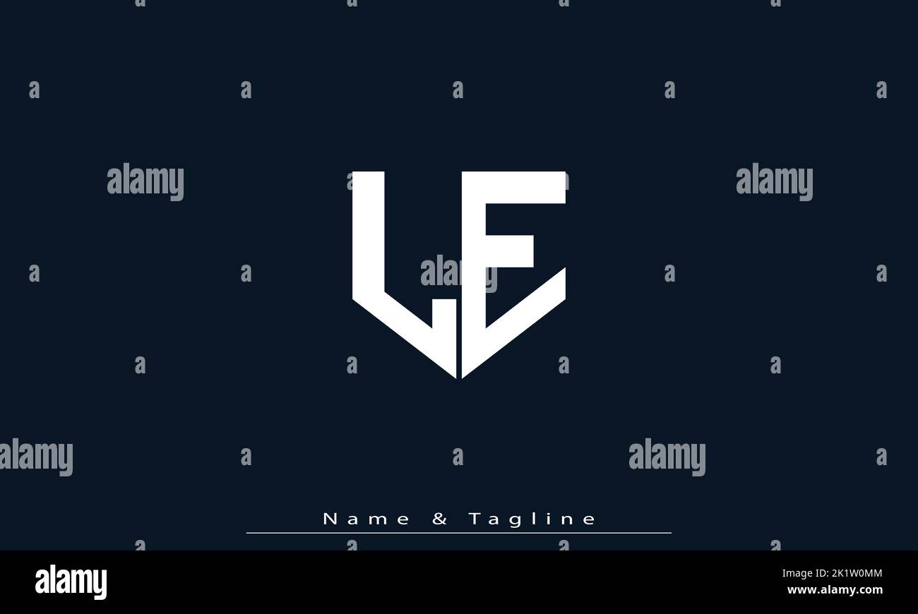 Alphabet letters Initials Monogram logo LE , EL Stock Vector Image ...