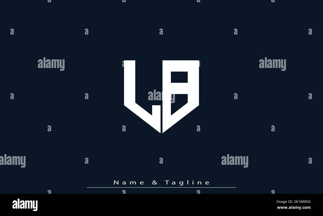 Alphabet letters Initials Monogram logo LB , BL Stock Vector Image ...