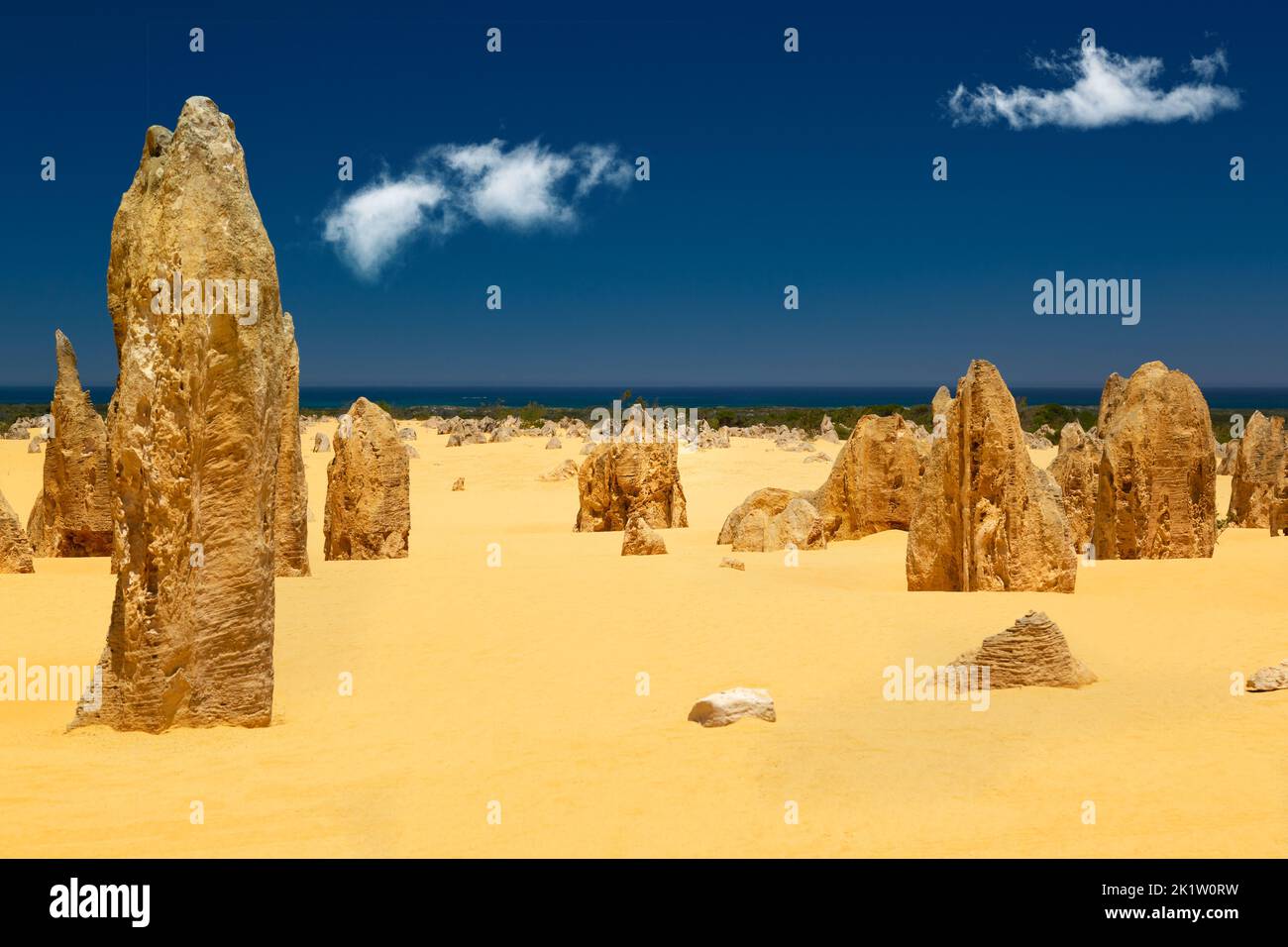 The Pinnacles National Park, Nambung National Park, with its yellow ...