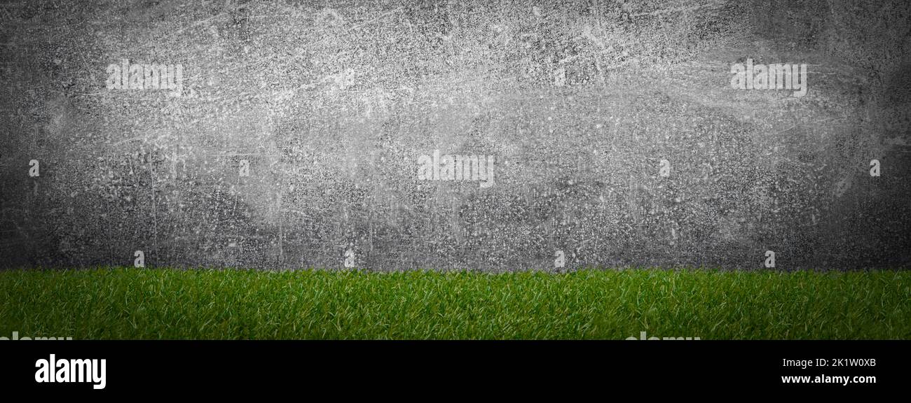 Green grass borders for decoration and covering on grey background ...