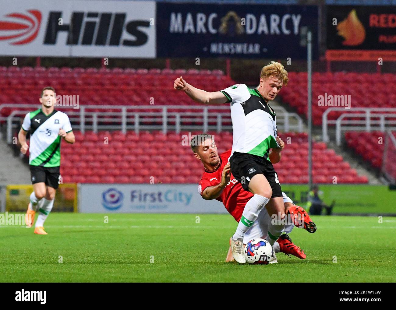 Plymouth Argyle midfielder William Jenkins Davies (44) bfb/ during the ...