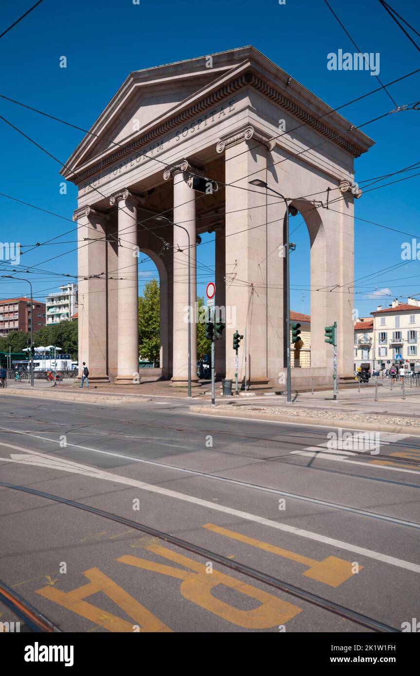 Italy, Lombardy, Milan, PortaTicinese, Ticinese City Gate by Luigi ...