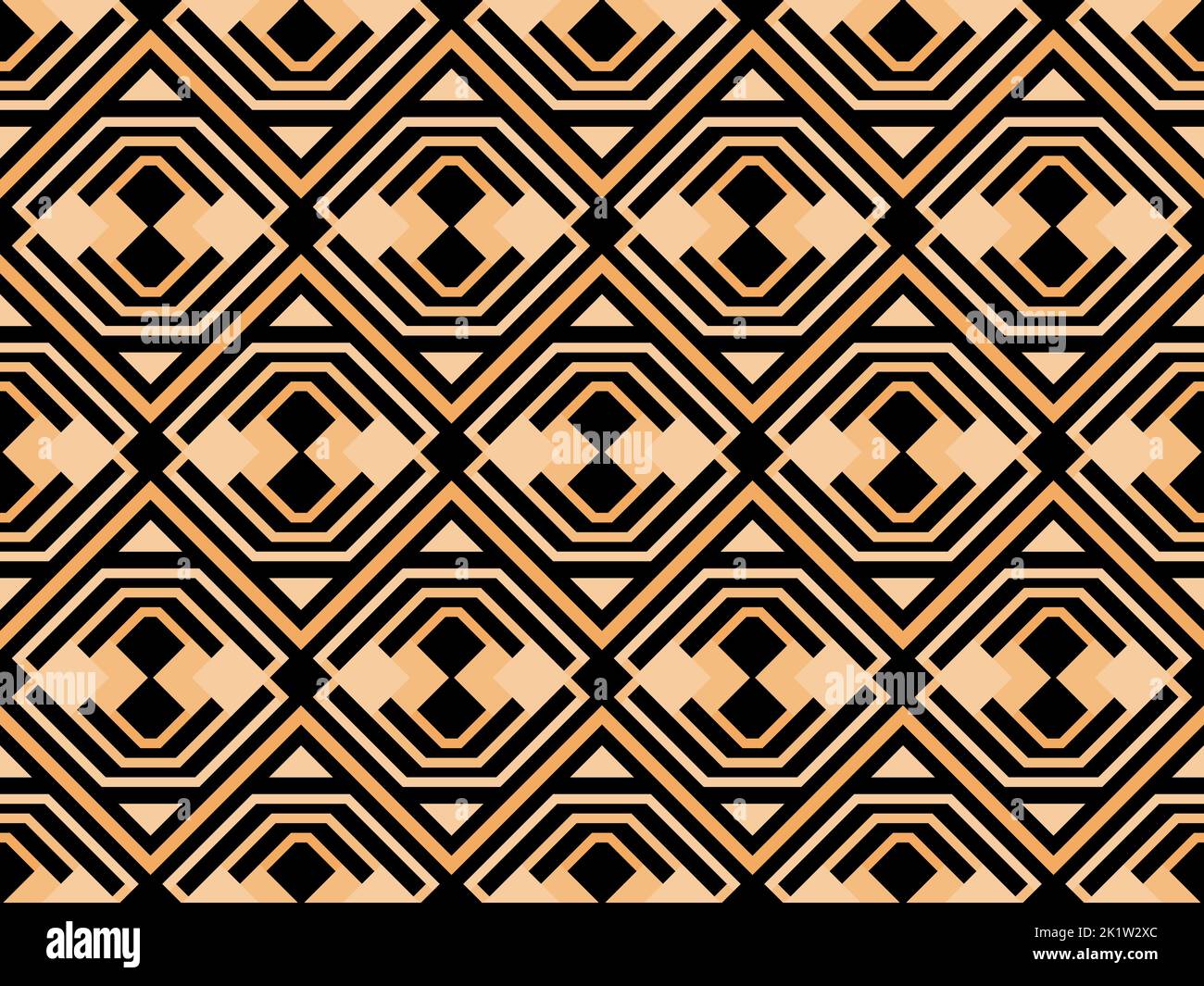 Geometric seamless pattern in art deco style. Golden lines pattern ...