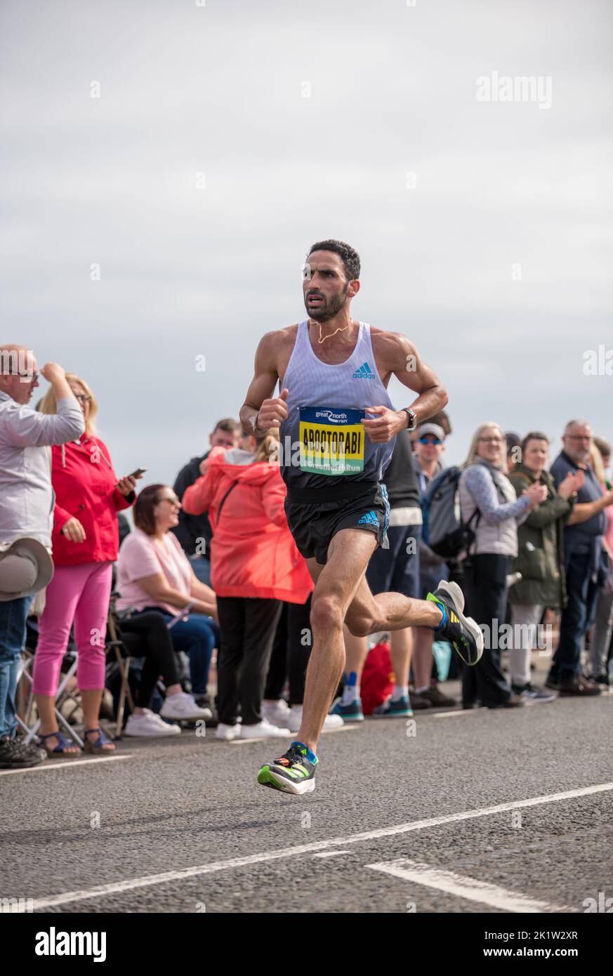 Mohammadreza Abootoragi long-distance runner in the 2022 Great North ...