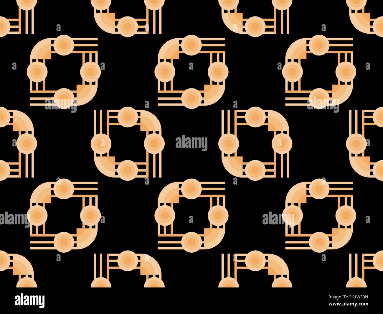 Geometric seamless pattern in art deco style. Golden lines pattern ...