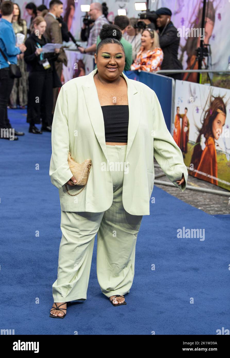 Miah Carter attends the UK Premiere of "Catherine Called Birdy" at The ...