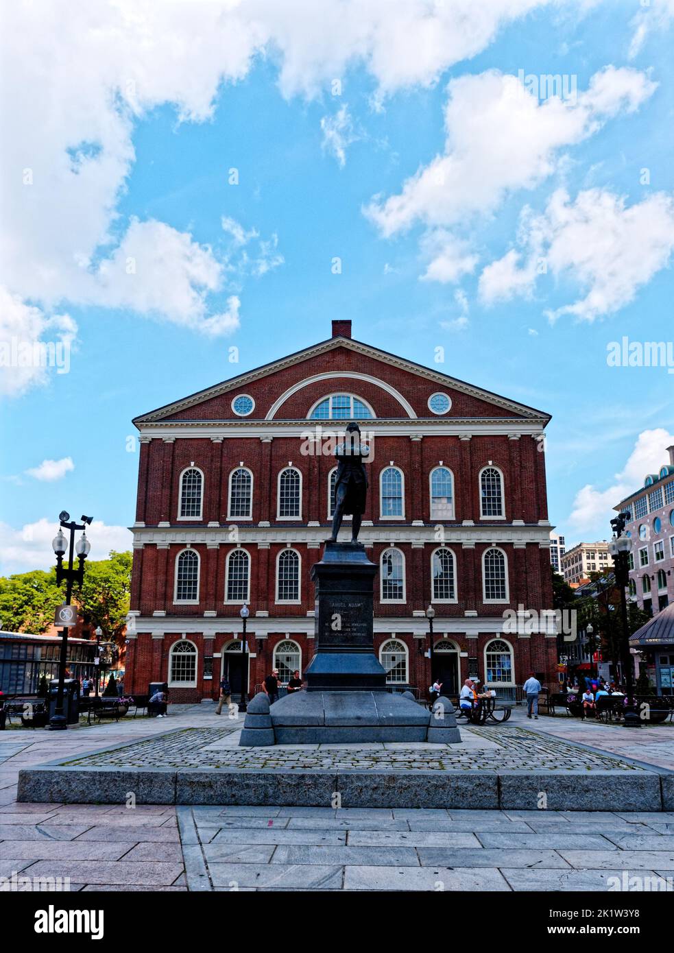 Statue of Samuel Adams at Faneuil Hall Stock Photo - Alamy
