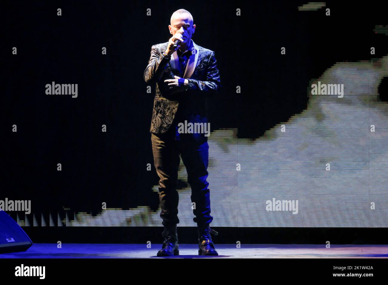 Verona, Italy, 20 September 2022, The Italian singer Eros Ramazzotti ...
