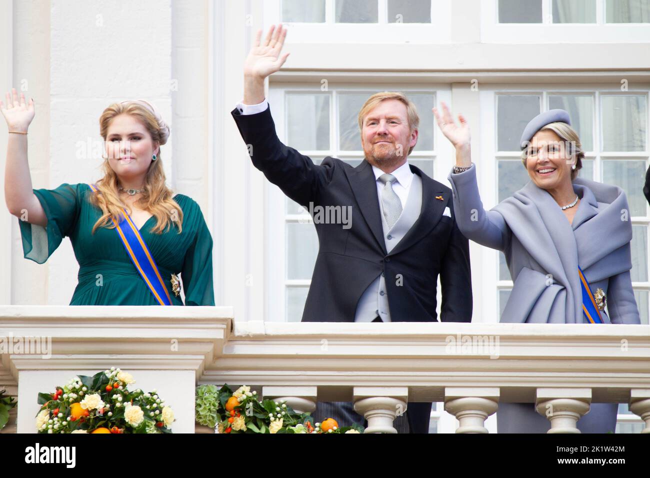 The Hague, Prince's Day. 20th Sep, 2022. Dutch Princess Amalia, King ...