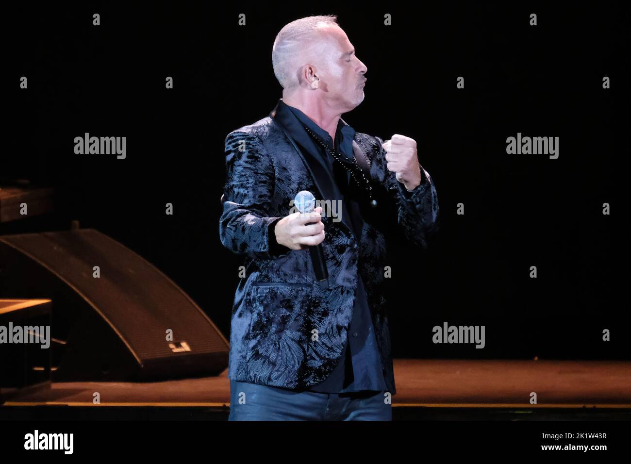 Verona, Italy, 20 September 2022, The Italian singer Eros Ramazzotti ...
