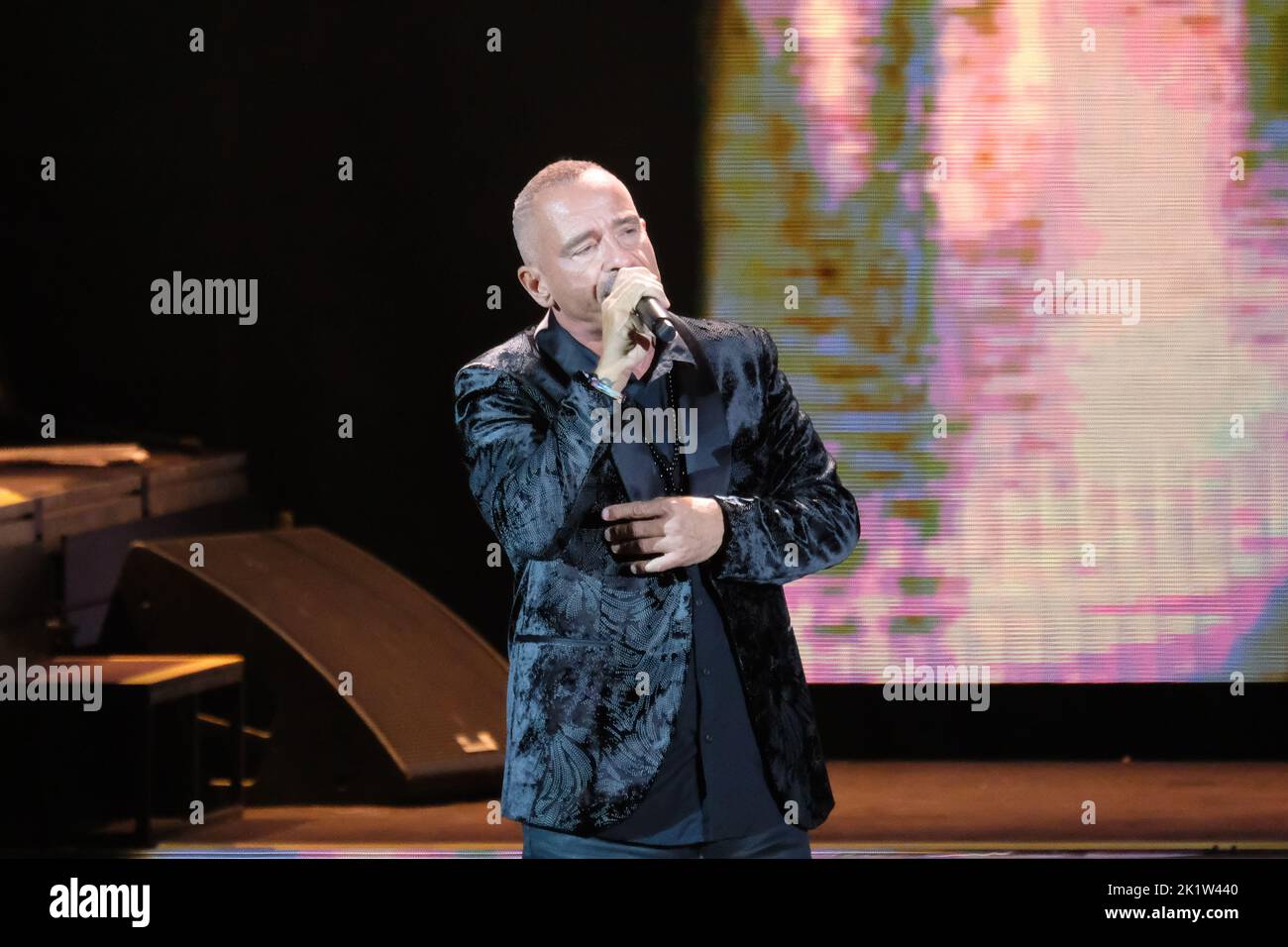 Verona, Italy, 20 September 2022, The Italian singer Eros Ramazzotti ...