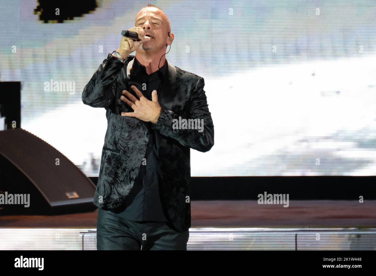 Verona, Italy, 20 September 2022, The Italian singer Eros Ramazzotti ...