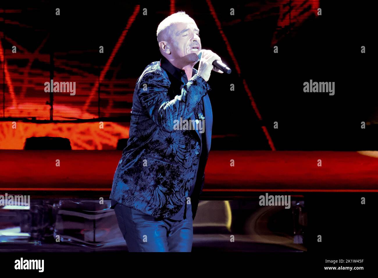 Verona, Italy, 20 September 2022, The Italian singer Eros Ramazzotti ...