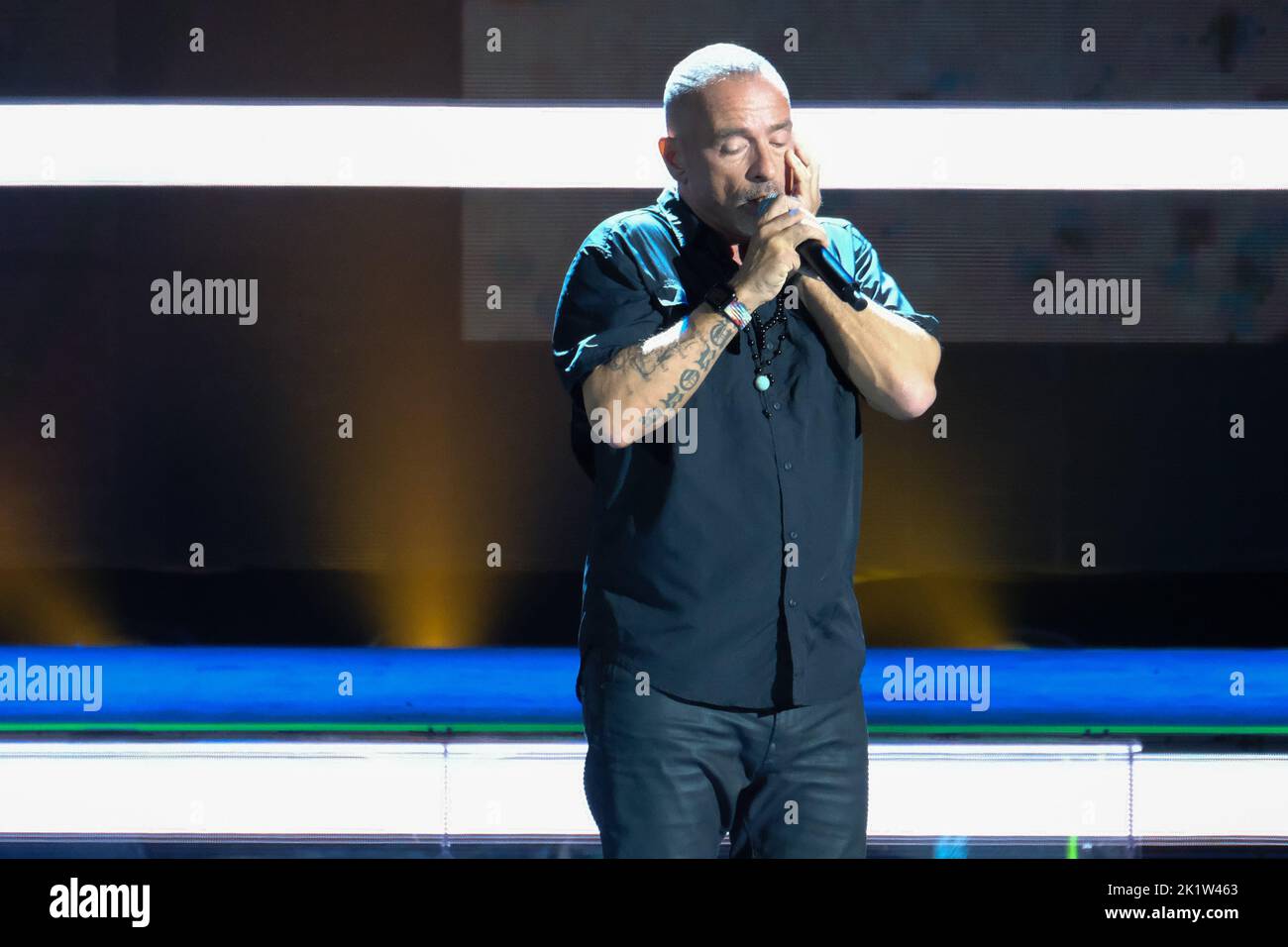 Verona, Italy, 20 September 2022, The Italian singer Eros Ramazzotti ...