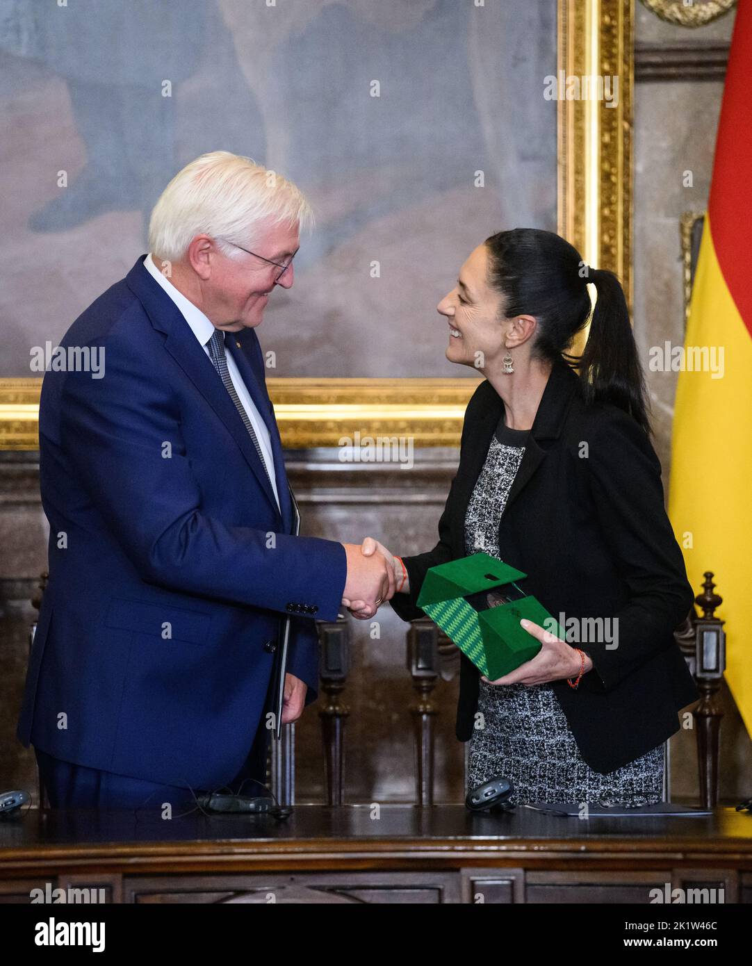 Mexiko Stadt, Mexico. 20th Sep, 2022. German President Frank-Walter Steinmeier is appointed ...