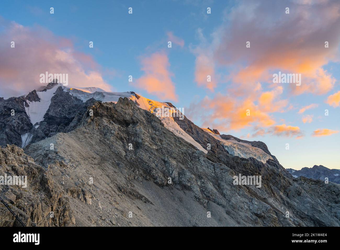 Sunny morning at Ortler Mountain Stock Photo - Alamy