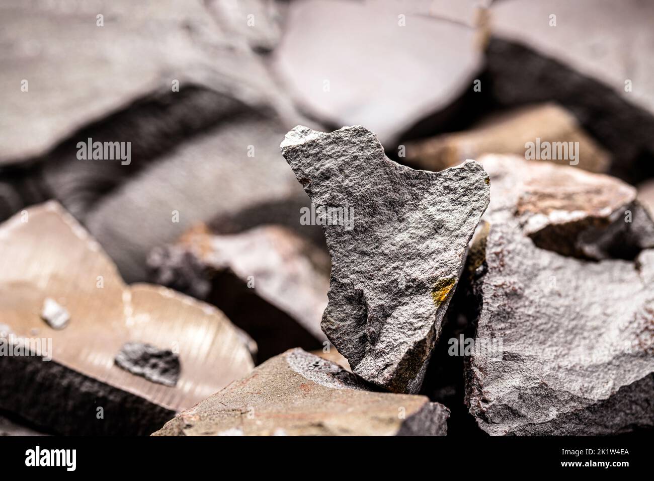 steel ore, produced from iron ore, isolated black background Stock ...