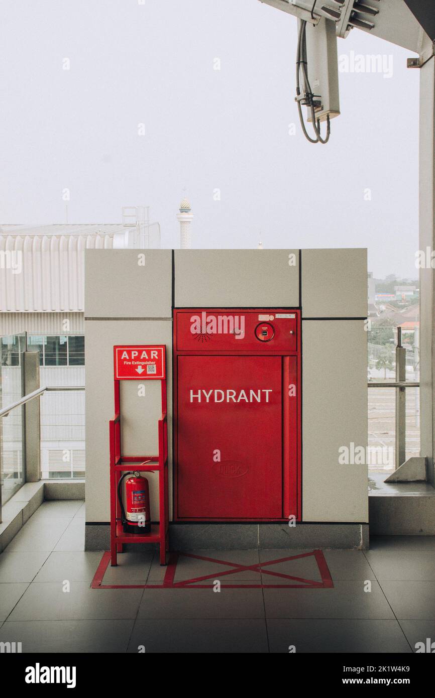 A view of a fire hydrant box outdoor Stock Photo - Alamy