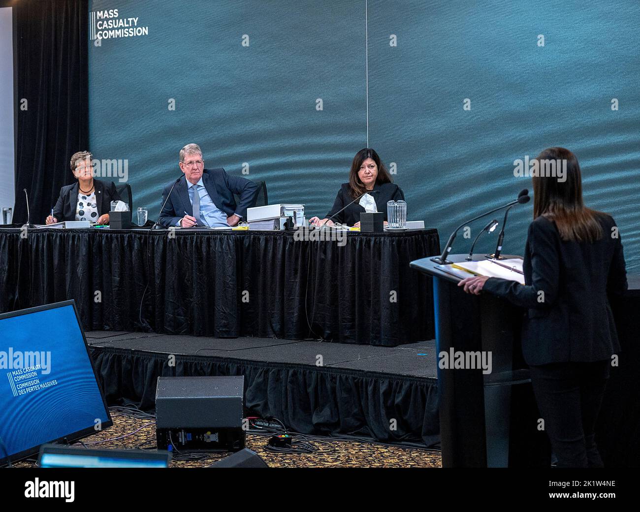 Commissioners Leanne Fitch, Michael MacDonald, chair, and Kim Stanton ...