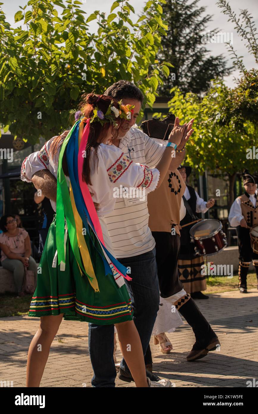Galician traditional dance at cultural meeting between Ukraine and ...