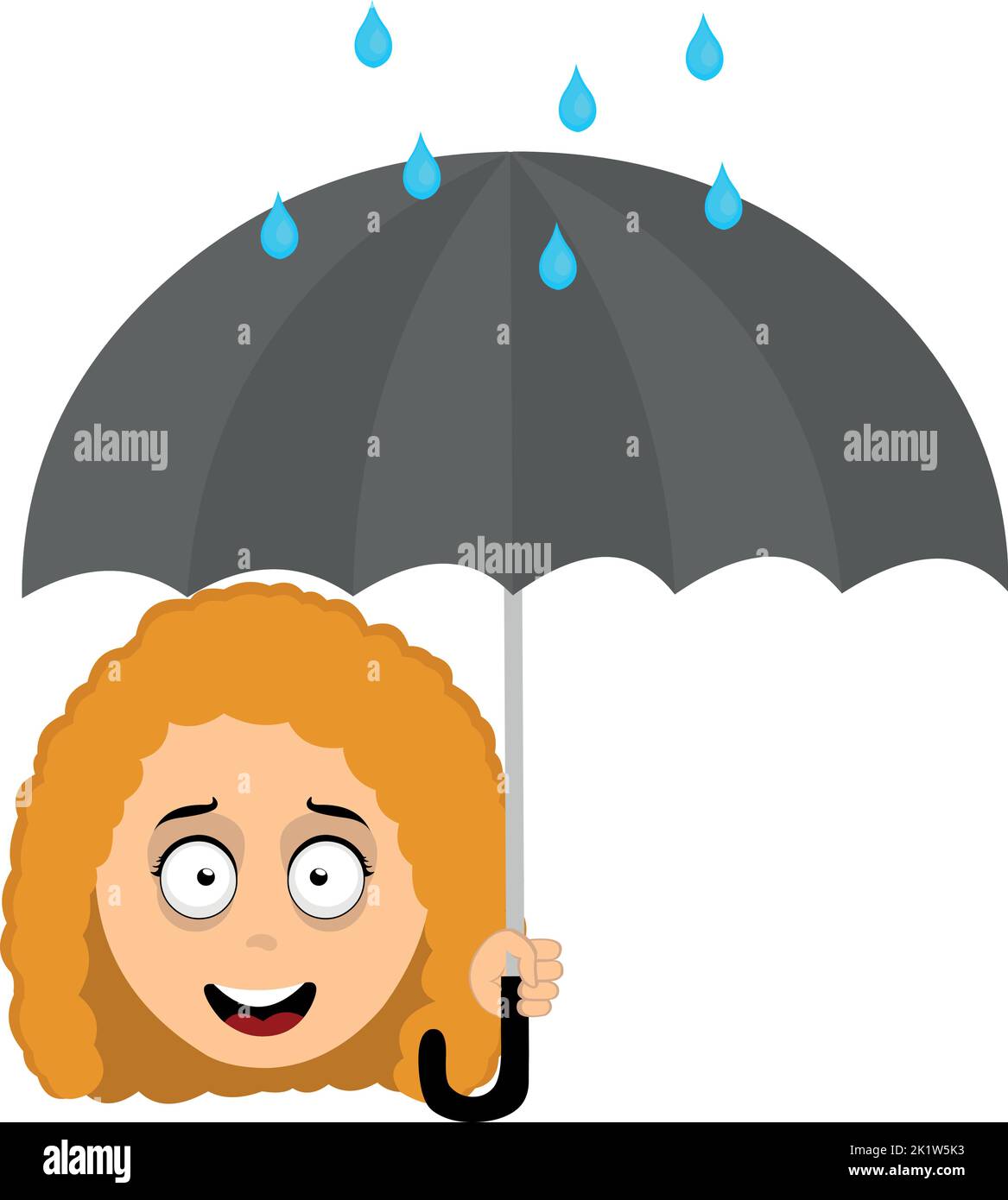 Umbrella Cartoon Illustration Stock Vector Images Alamy