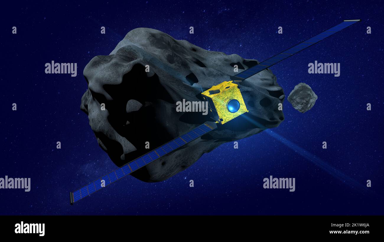 DART satellite very close to impacting the asteroid DIMORPHOS to ...