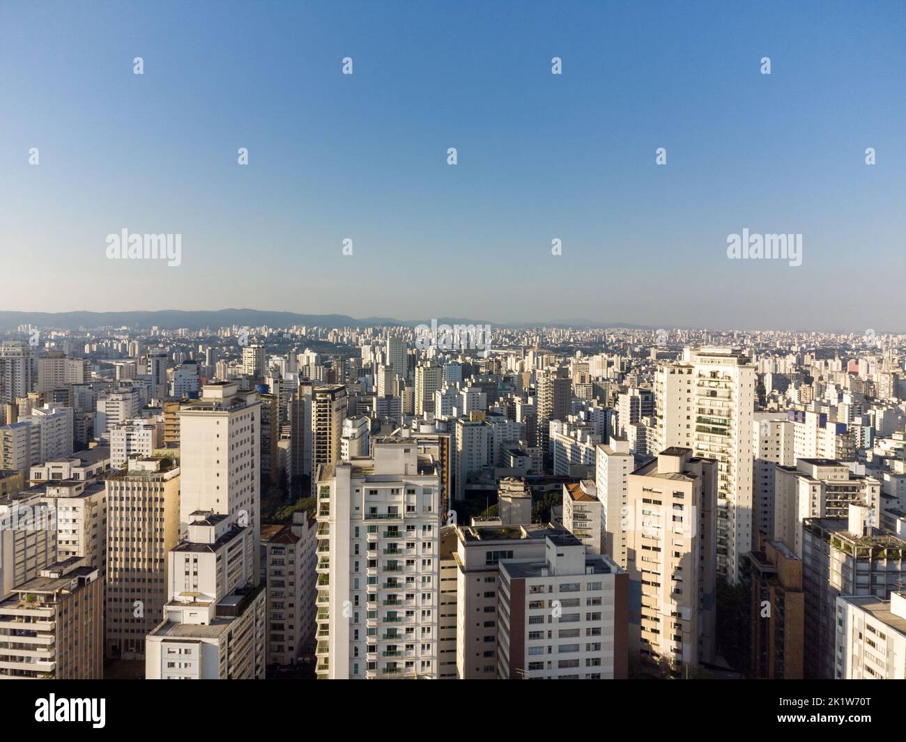 Aerial view of the "Higienópolis" neighborhood in the heart of Sao ...