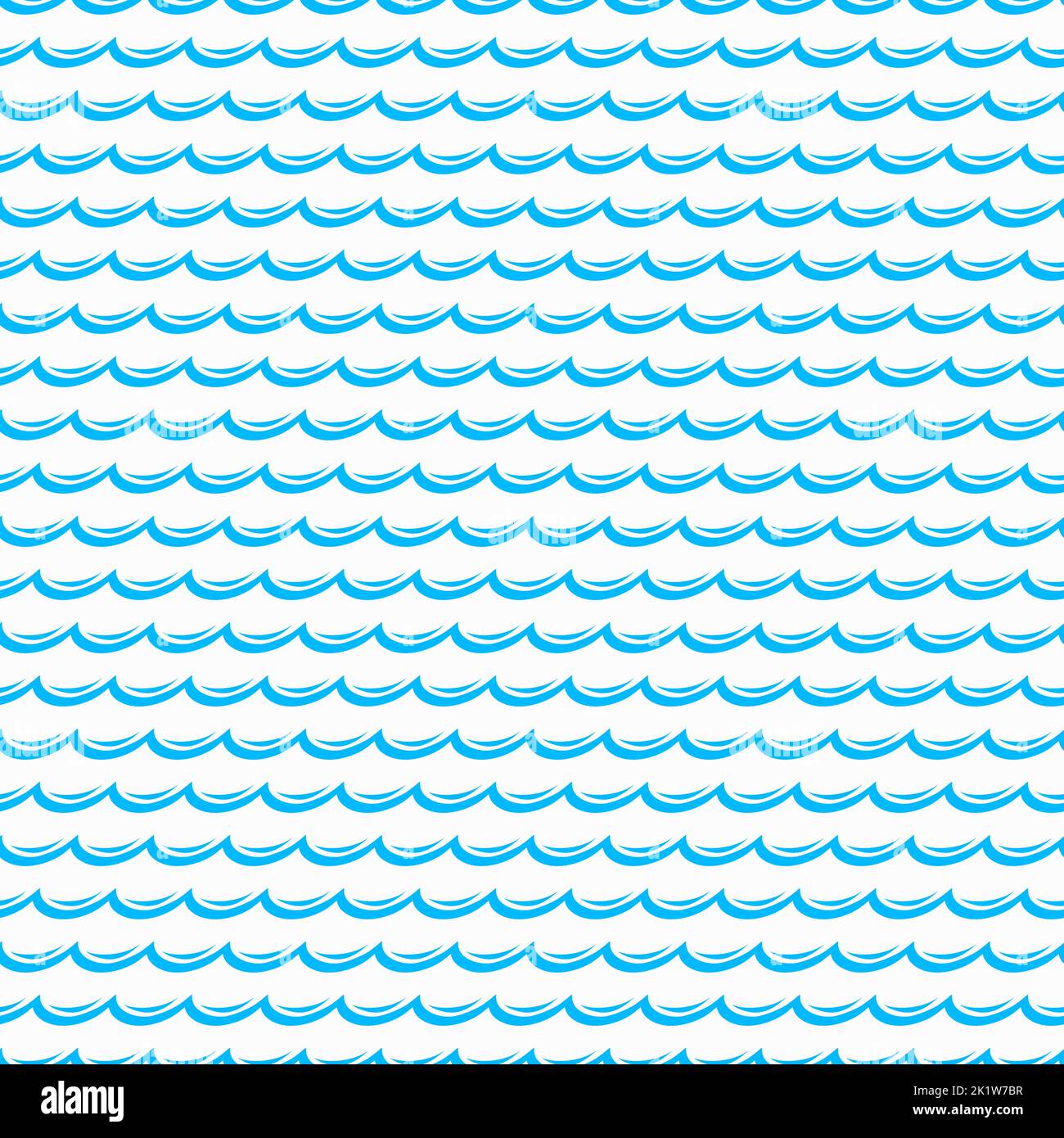 Blue ocean waves seamless pattern. Ocean and sea water flow textile or ...