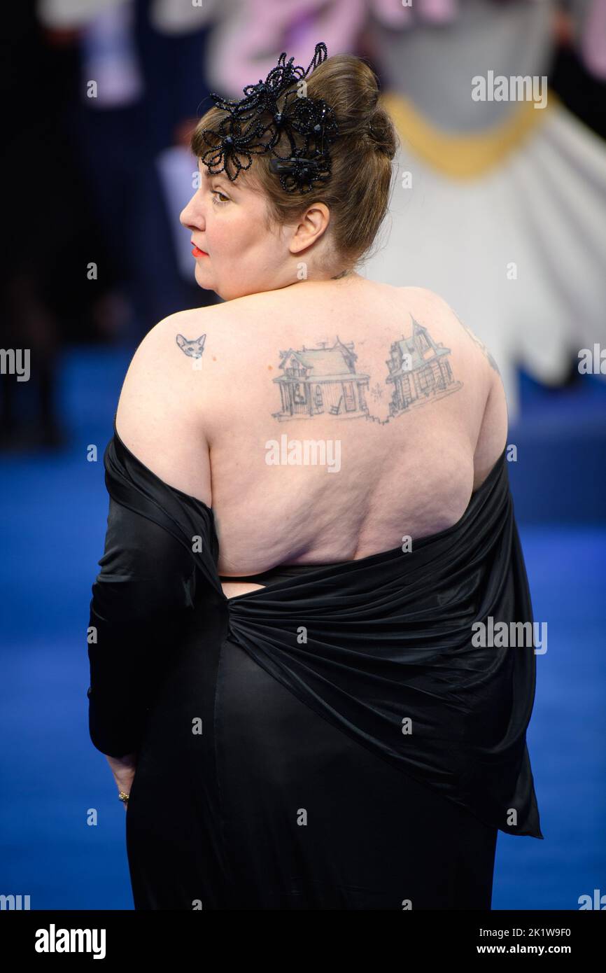 London, UK. 20 September 2022. Lena Dunham attending the UK premiere of ...