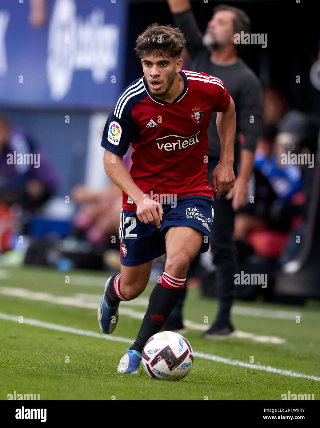 PAMPLONA, SPAIN - SEPTEMBER 18: Ez Abde of CA Osasuna in action during ...