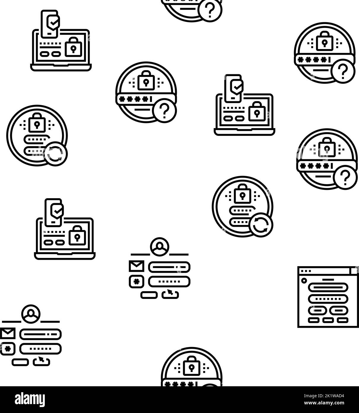 registration login website form vector seamless pattern Stock Vector ... registration login website form vector seamless pattern Stock Vector ...
