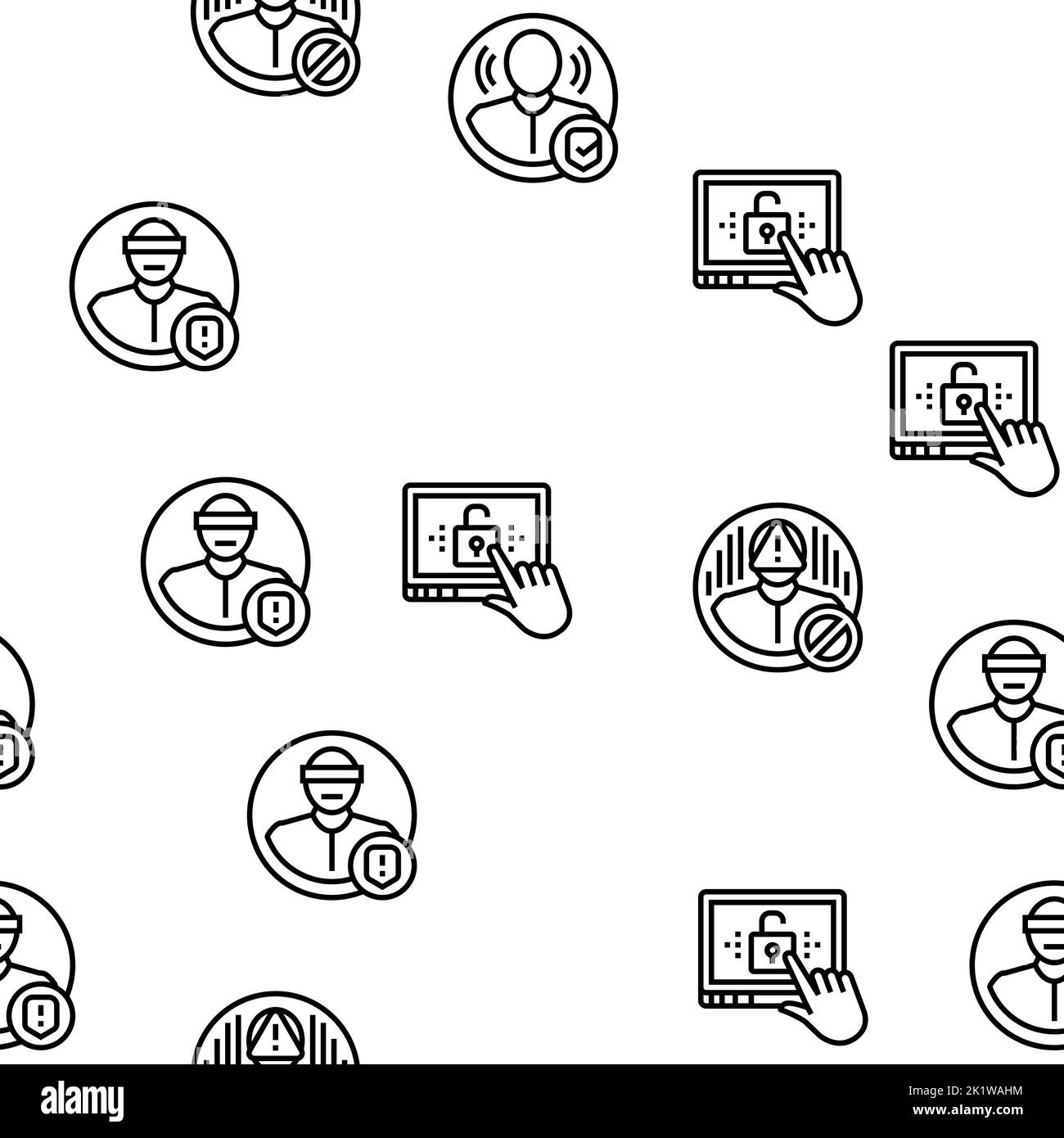 registration login website form vector seamless pattern Stock Vector ...