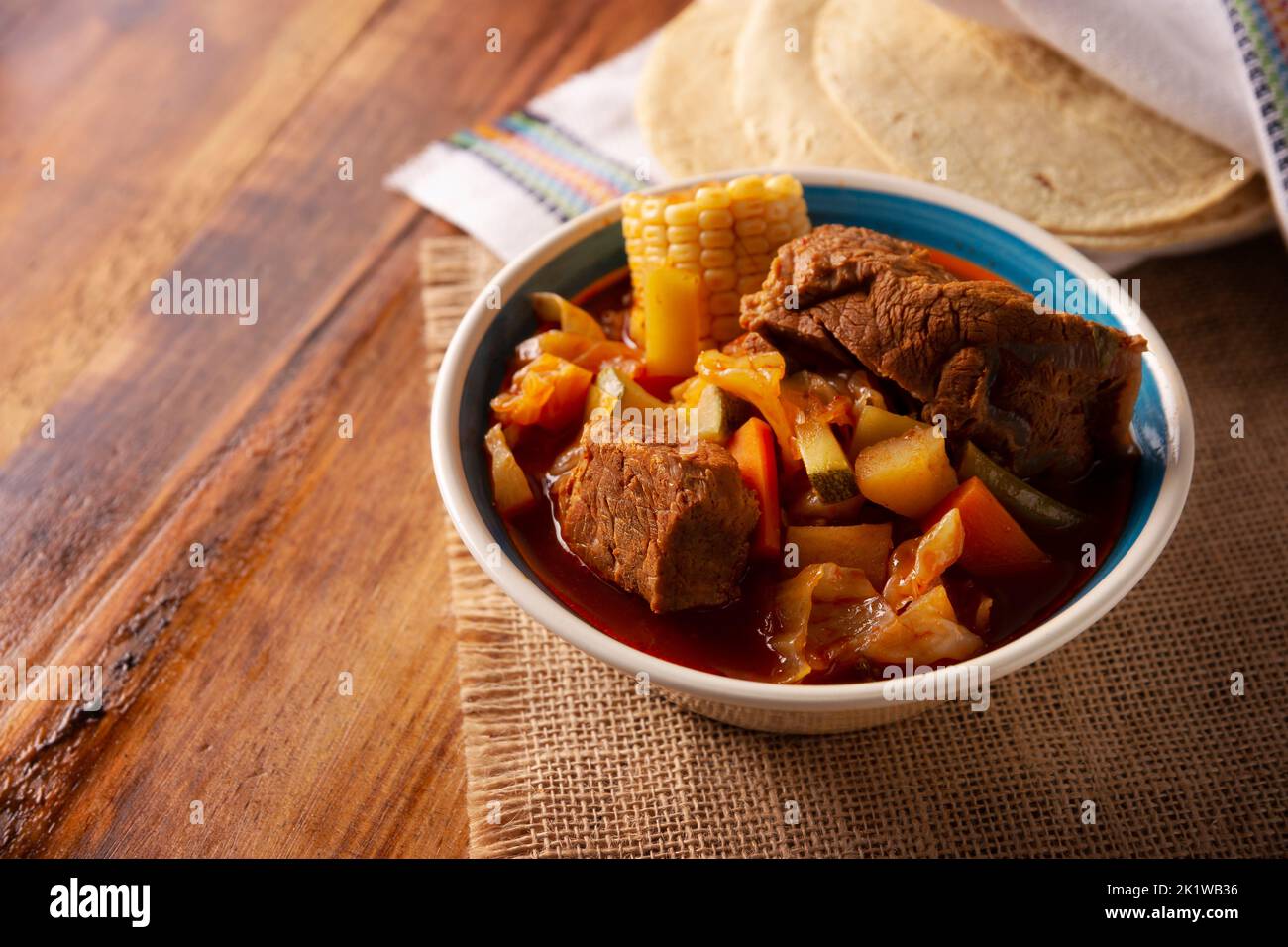 Mole de Olla. It is a balanced one pot meal, typical dish of the ...