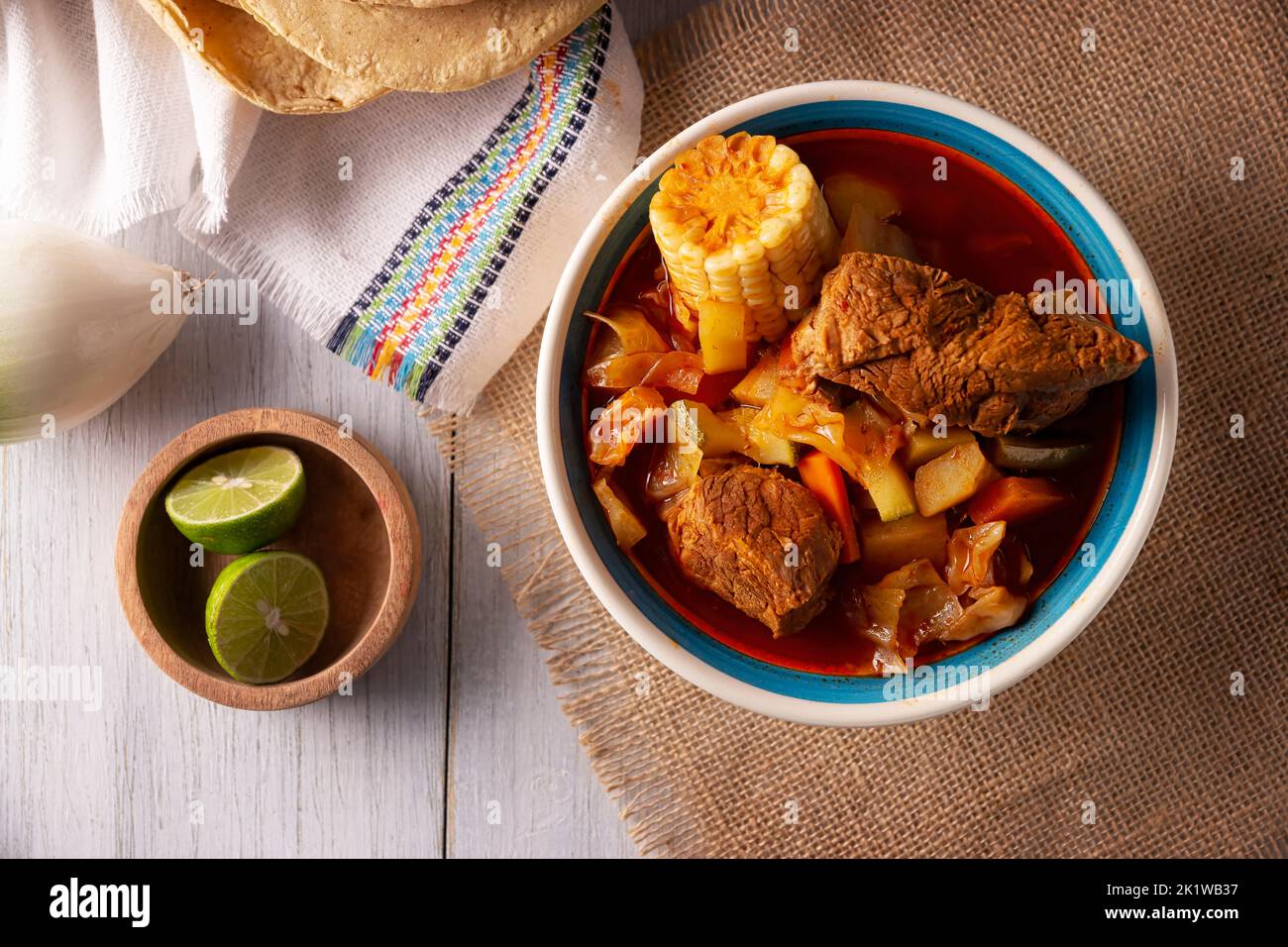 Mole de Olla. It is a balanced one pot meal, typical dish of the ...