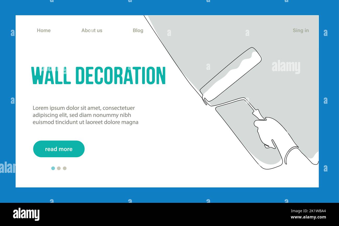 Landing home interior Stock Vector Images - Alamy