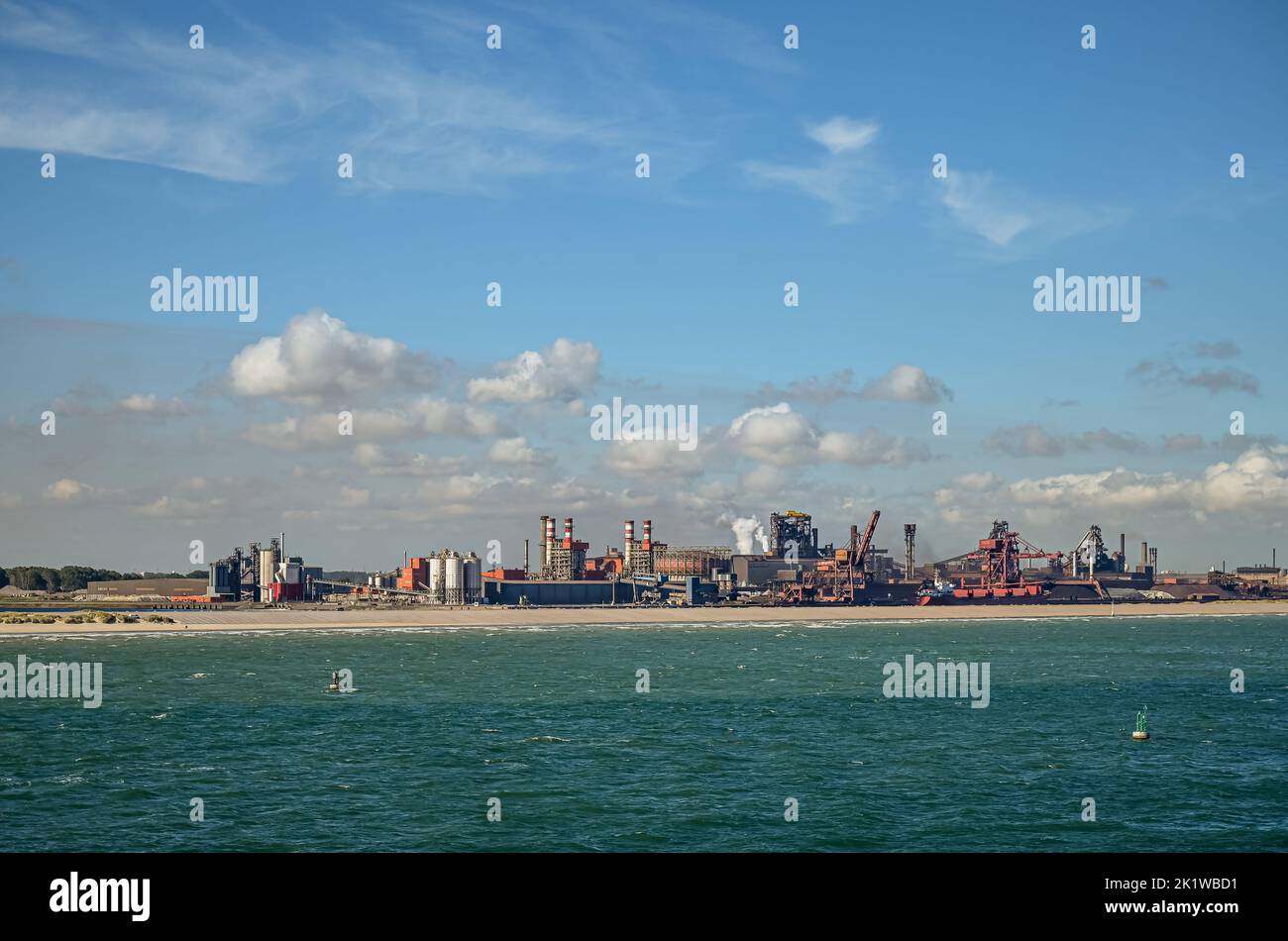 Europe, France, Dunkerque - July 9, 2022: Port scenery. Coal terminal ...