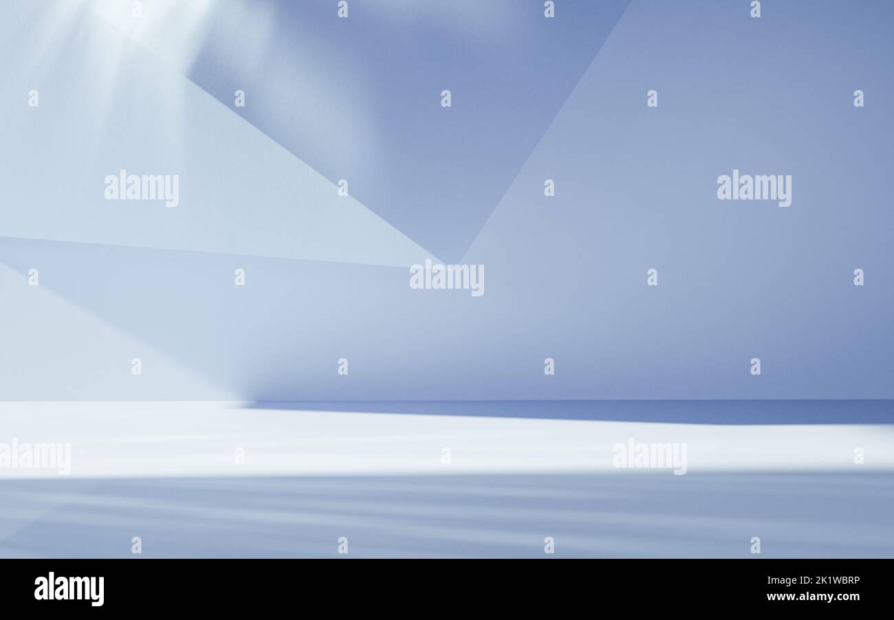 Empty building structure with geometric structure, 3d rendering ...