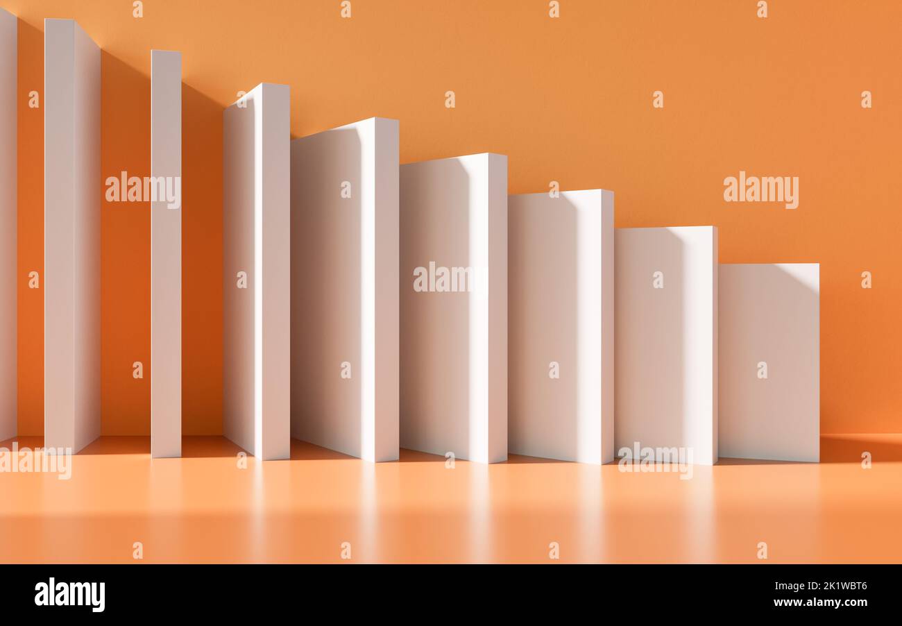 Empty building structure with geometric structure, 3d rendering ...