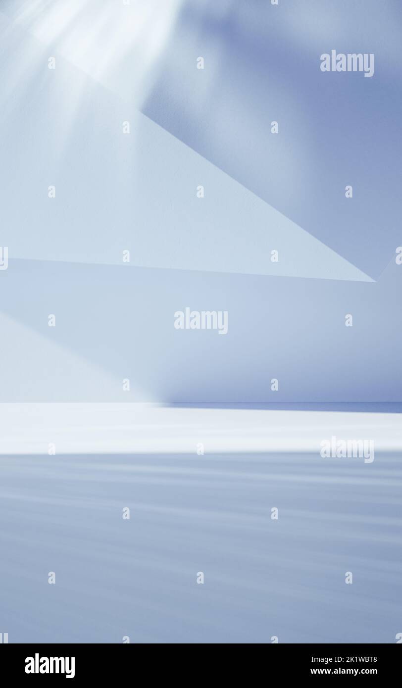 Empty building structure with geometric structure, 3d rendering ...