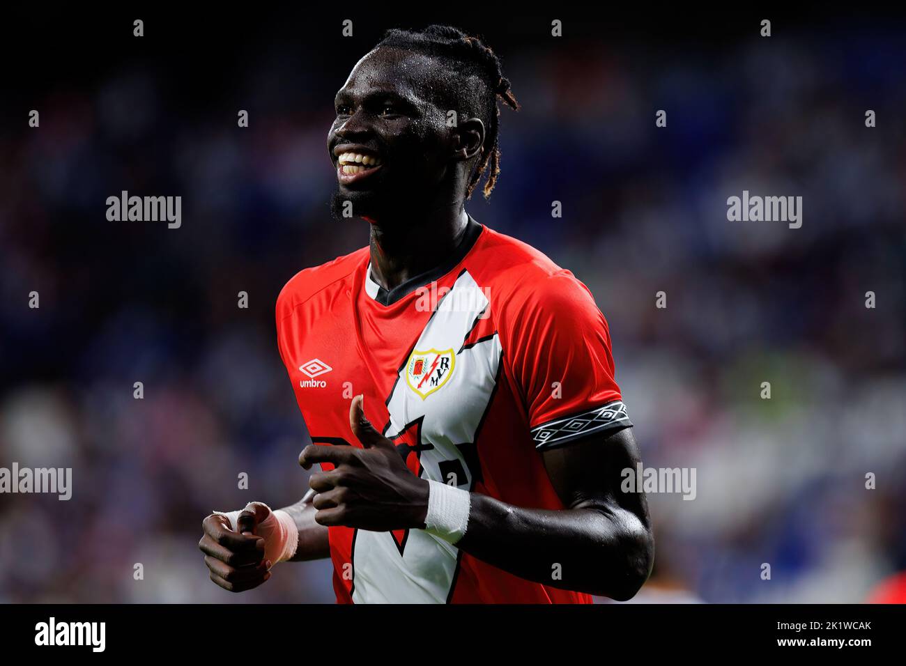 BARCELONA - AUG 19: Pathe Ciss in action at the La Liga match between ...